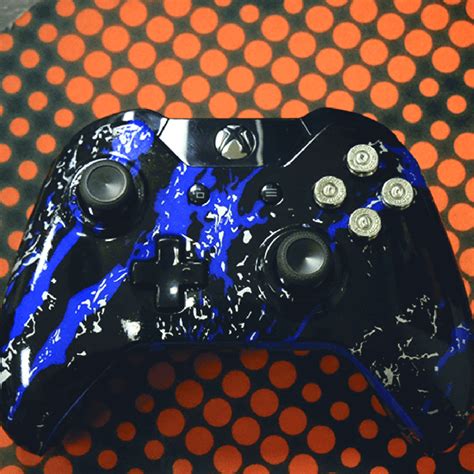 Blue Splatter Ps5 Custom Controller Controller Chaos