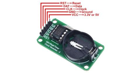 RTC 1302 Real Time Clock Module Circuit Electronics