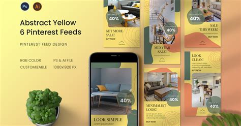 Abstract Yellow Pinterest Cover Social Media Ft Pinterest And Media