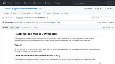 Github Huggingfacemodeldownloader Features Alternatives Toolerific