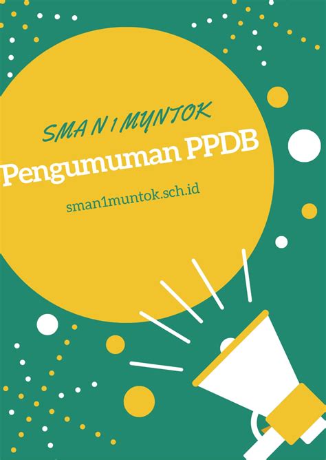Pengumuman Terbaru Ppdb Tahap 2 Website Resmi Sma Negeri 1 Muntok