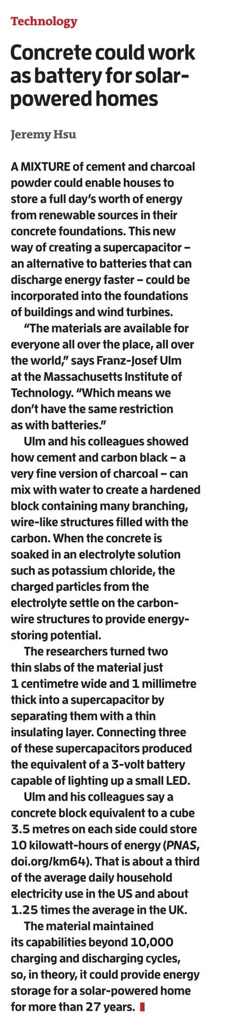 Ang Chee Yong On Linkedin An Interesting Use Using The Building Concrete To Act As A Battery To…