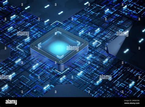 Neurochip Close Up View Of A Modern Gpu Card With Circuit And Colorful Lights And Details