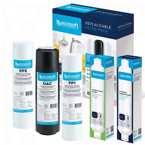 Піврічний запас картриджів для фільтра зворотного осмосу Ecosoft Standard 6 50 купити за кращою