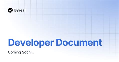 Developer Document Byreal