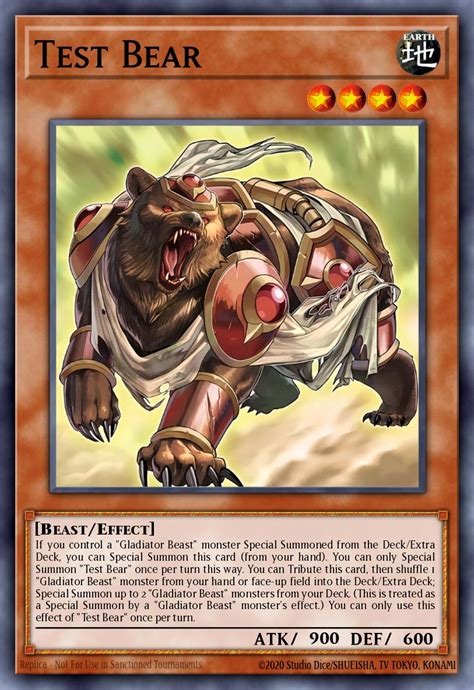 Test Bear Yu Gi Oh Card Database Ygoprodeck