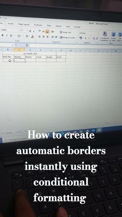 viral excel tutorial automatic border made easy youtube