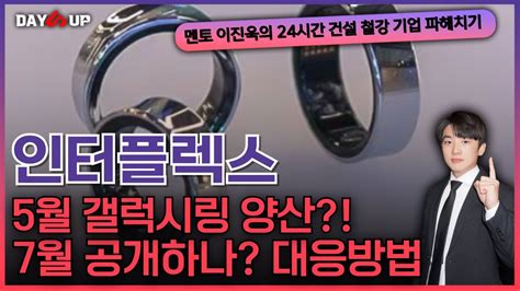 인터플렉스 주가전망 5월 갤럭시링 양산 향후 일정 대응방법은 Youtube