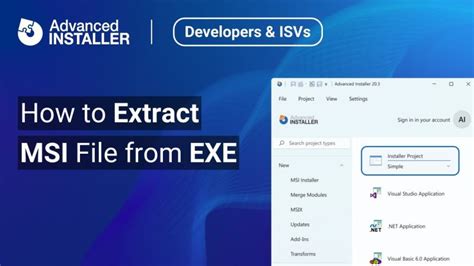 🚨need to extract an msi file from an exe setup advanced installer