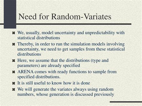 Ppt Random Variate Generation Powerpoint Presentation Free Download Id5618845