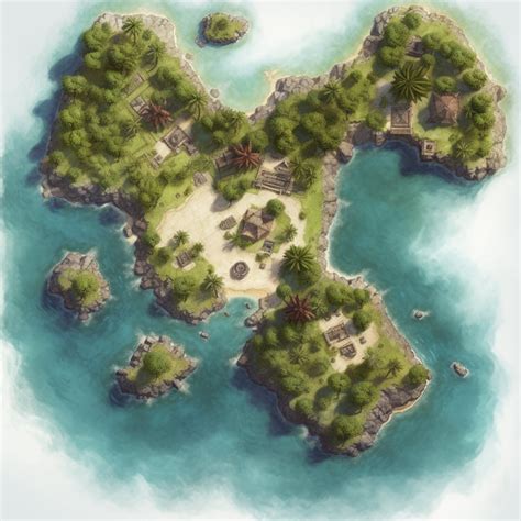 Island Dnd Map Set 12 Tabletop Rpg Adventure Maps 6144x6144 Png Etsy