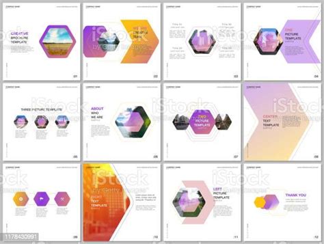 화려한 육각 형 디자인 배경 육각 형 스타일 패턴과 최소한의 브로셔 템플릿 사각형 전단지 전단지 브로셔 보고서 프리젠 테이션