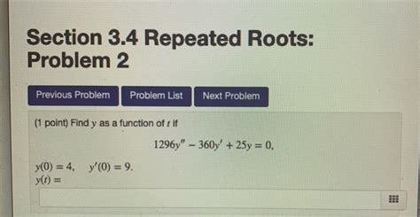 solved section 3 4 repeated roots problem 2 previous