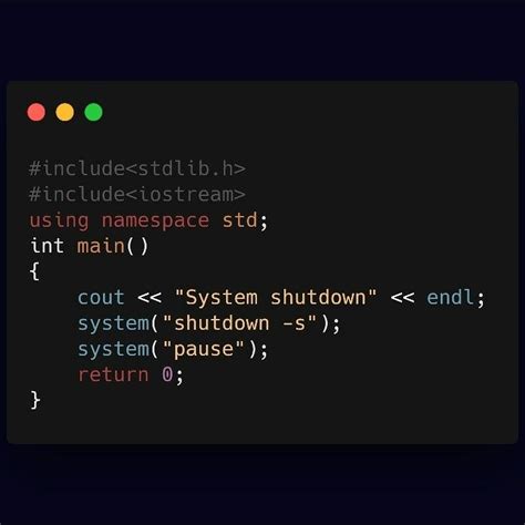 C Shutdown System System Incoming Call Incoming Call Screenshot