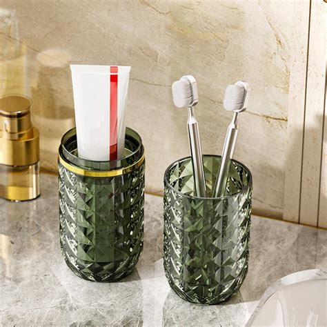 Кутия за четка за зъби Калъф за държач за паста Аксесоари за баня Голям капацитет Лека Луксозна