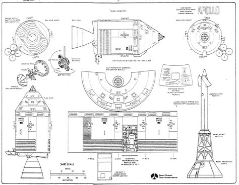 Apollo Spacecraft Blueprints