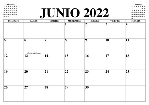 Calendario Junio 2022 El Calendario Junio Para Imprimir Gratis Mes