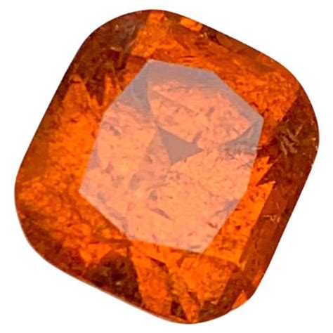 484ct Cushion Orange Sapphire From Tanzania Unheated For Sale At 1stdibs