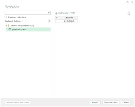 Como Conectar O Mysql No Excel Obter E Transformar Dados Guia Do Excel