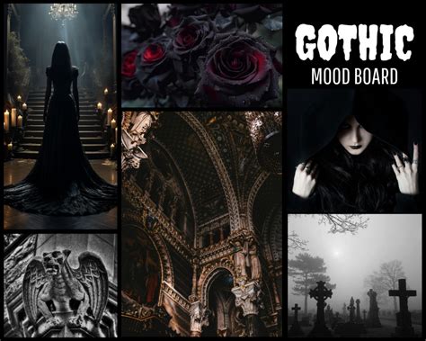 Free Gothic Mood Board Template To Edit Online