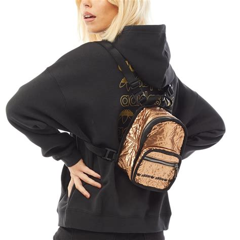 Buy Adidas Originals Womens Mini Backpack Gold Metallicblack