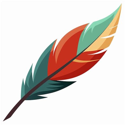 Bird Feather Clip Art Vector Illustration Design Premium Ai Generated