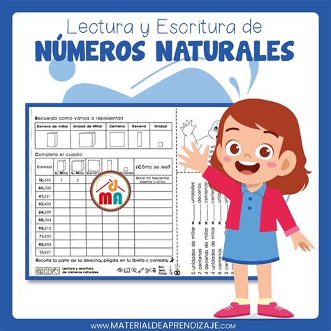 🔢lectura Y Escritura De Números Naturales 4to De Primaria👉 Material De Aprendizaje