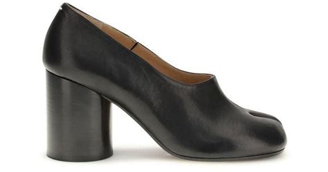 Margiela Black Calf Leather Bos Taurus Platform Pumps Lyst Uk