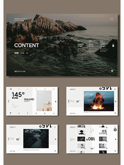 海岸 高级感ppt模板【242】