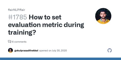 How To Set Evaluation Metric During Training · Issue 1785 · Flairnlpflair · Github