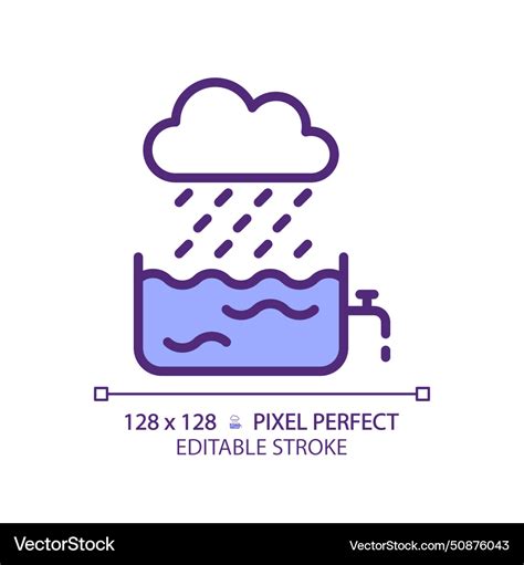 Rain Water Rgb Color Icon Royalty Free Vector Image