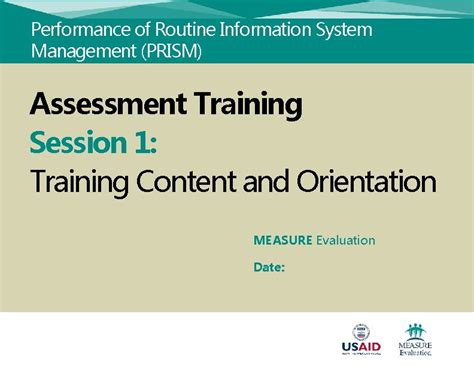 Performance Of Routine Information System Management Prism Assessment
