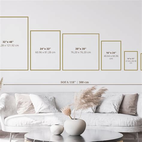 Wall Art Size Guide Square Frame Sizes Guide Canvas Size Guide
