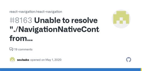 Unable To Resolve Navigationnativecontainer From Node Modules React Navigation Native Src