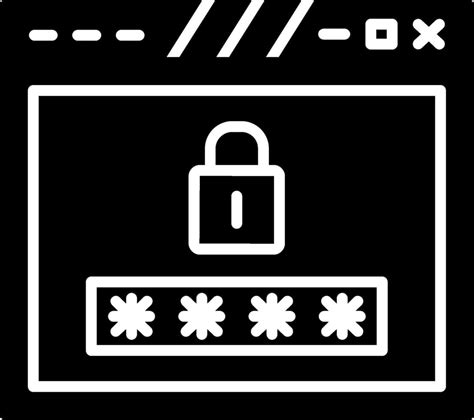 Protected User Password Field Glyph 67206062 Vector Art At Vecteezy