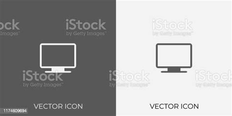 모바일 소프트웨어 및 응용 프로그램에 대한 모니터의 빛과 어두운 회색 아이콘 10 개념에 대한 스톡 벡터 아트 및 기타 이미지 개념 공란 기업 재무와 산업 Istock