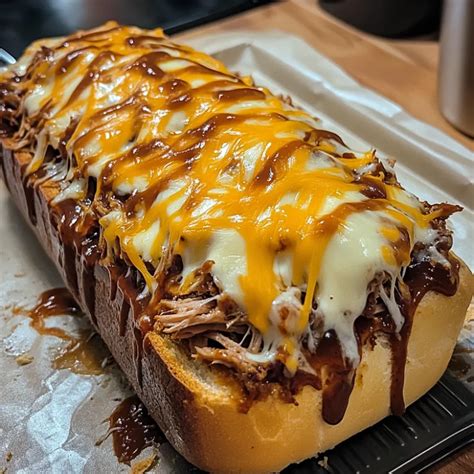 Best Bbq Pulled Pork Loaded Cheese Bread Ever Made