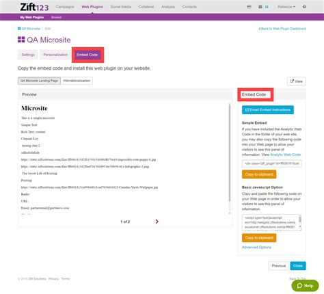 How To Embed Your Web Plugin Zift123 Academy