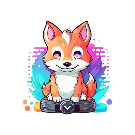 Data Encoder Mascot Logo Premium Ai Generated Vector