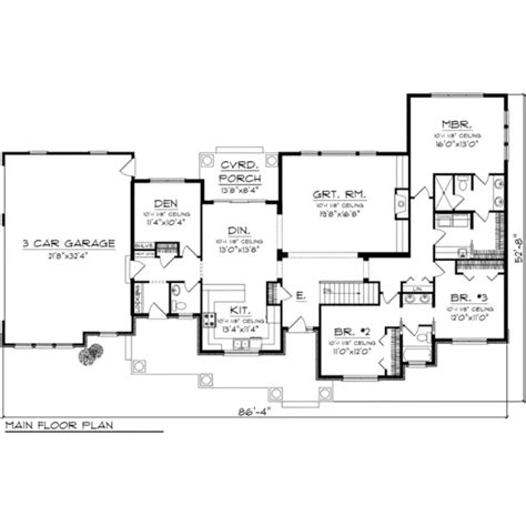 Keller Craftsman Ranch Home Plan 051d 0761 Search House Plans And More