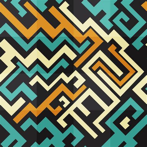 Premium Vector Abstract Technology Seamless Pattern