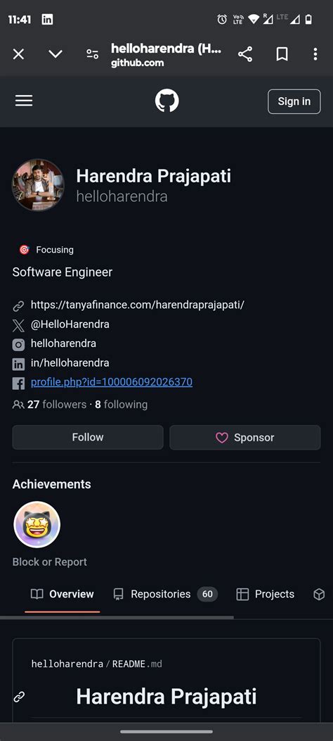 Harendra Prajapati On Linkedin Newachivement Github