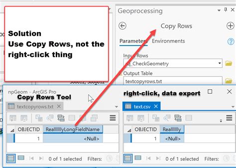 solved why does arcgis pro 2 6 export table to csv trunca esri