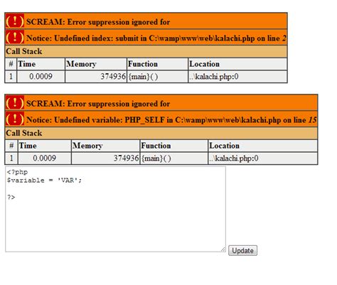 Php Updating A File Script Issue Stack Overflow