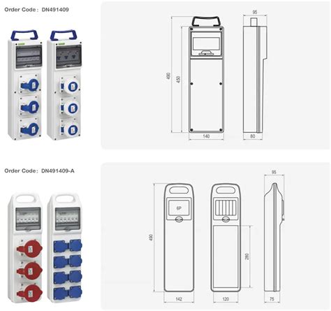 Portable Socket Distribution Box Ip67 Industrial Socket Box Plastic Portable Socket Distribution Box Ip67 Industrial Socket Box Plastic