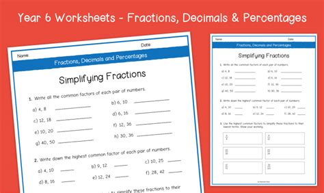 Year 6 Maths Worksheets Primary Learning Resources Classroom Stars
