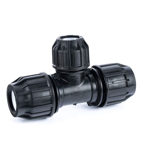 Poly Compression Reducing Tee 40mm X 32mm Holman Plumbing
