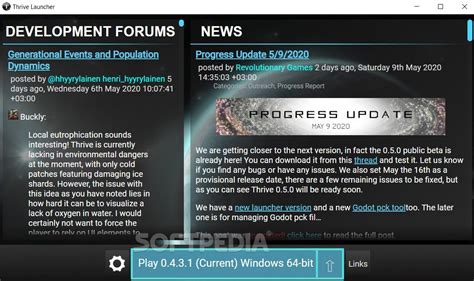 Thrive Launcher Download Softpedia