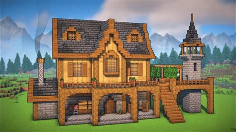 Minecraft How To Build A Medieval Survival House Tutorial