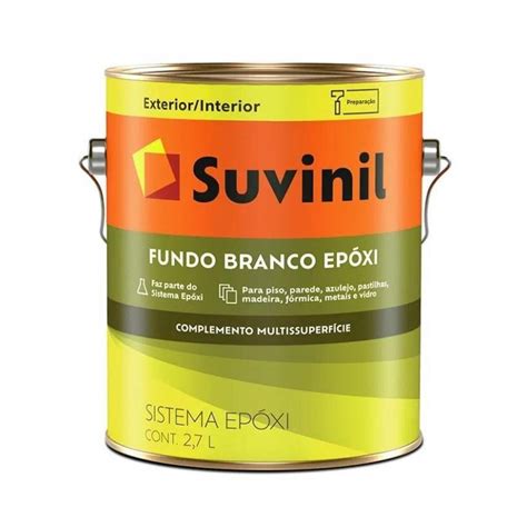 Ferretería El Trompo Fondo Suvinil Blanco Epoxi X 27 Lt Base Solvente